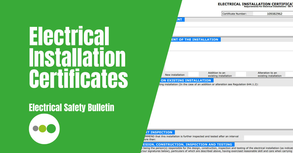 Electrical Installation Certificates | Ideal Electrical Solutions