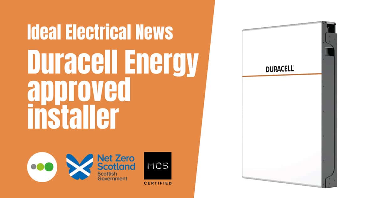 Duracell approved installer for battery storage systems