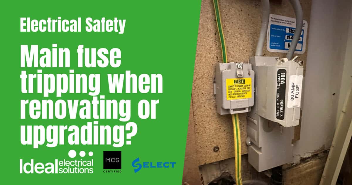 Overloading main fuse - new boiler tripping main fuse